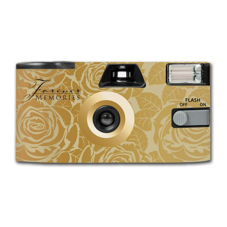Roses in Gold - Disposable Camera Company