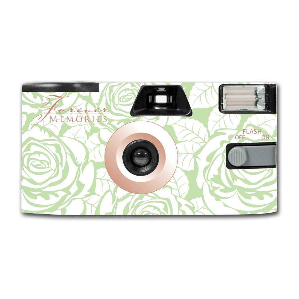 Roses in White - Disposable Camera Company